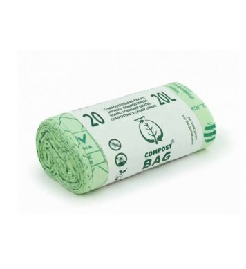 Kompostovatelné pytle na odpadky - 20l (role 20ks) | GreenStore.cz